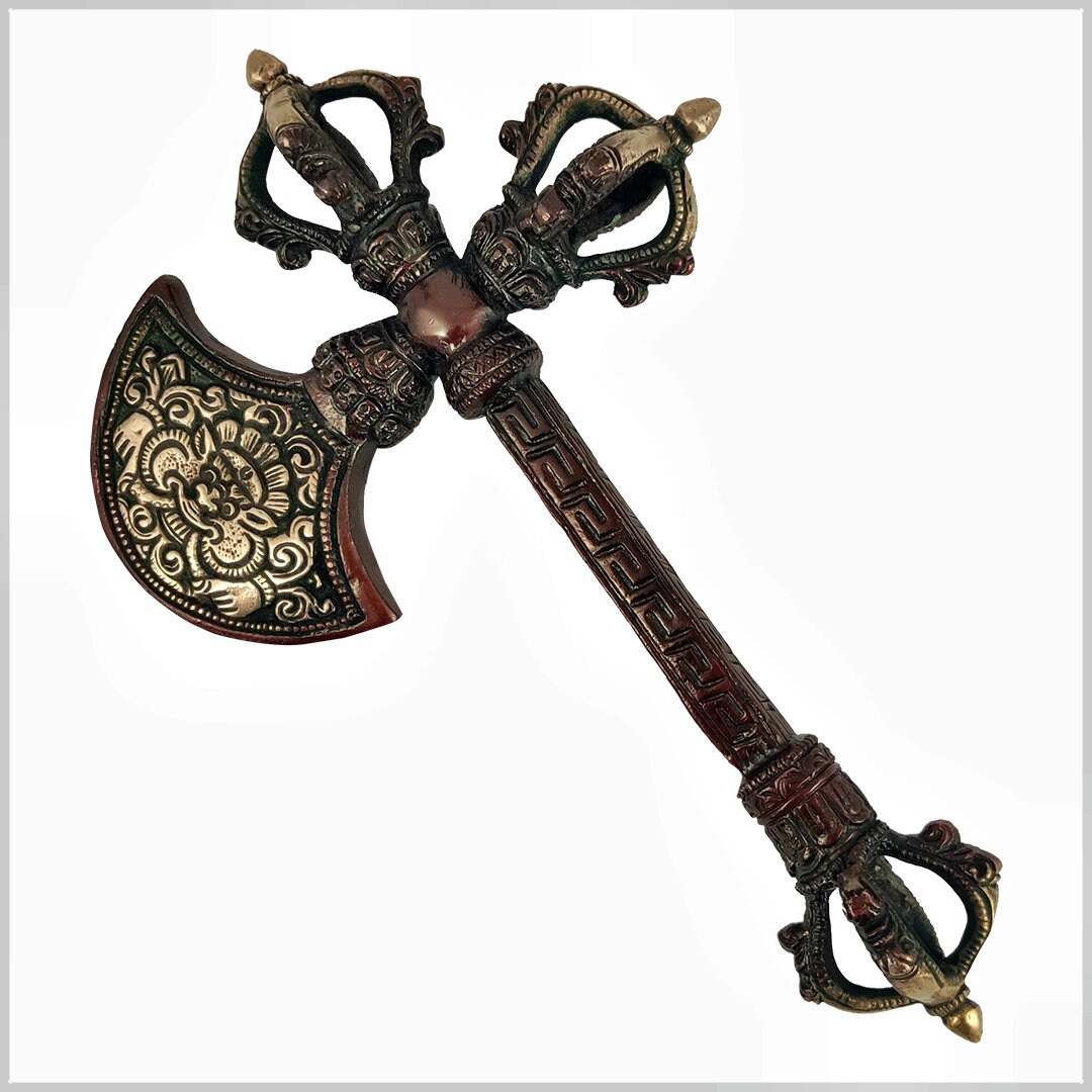 Parashu Tantric Ax Red Gold Dorje Vajra 1.5kg 26 Cm - Etsy