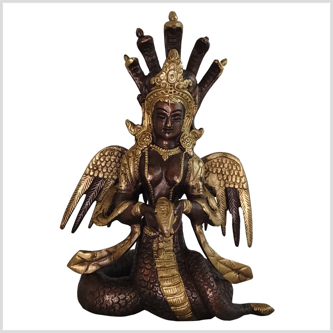 Nag Kanya Snake Goddess Nagini Naga Nagar Brass Copper 20 Cm 3kg ...