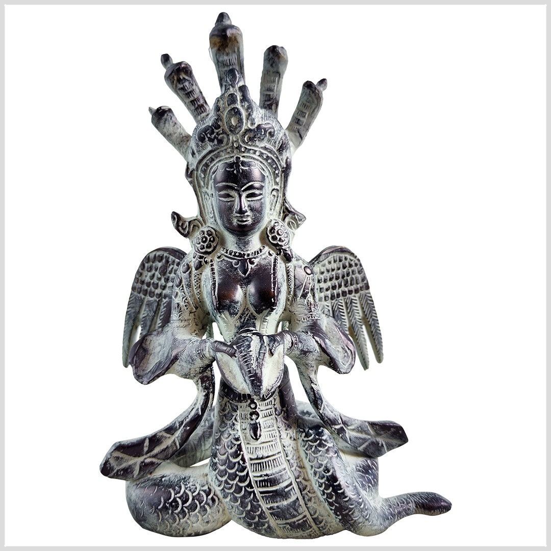 Nag Kanya Naga Nagini Snake Goddess Brass Black Gray 22 Cm 2.2kg - Etsy