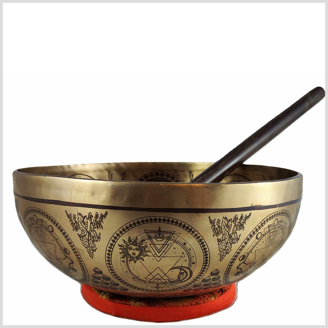Root Chakra Singing Bowl Chinese Zodiac 1882g 26 Cm - Etsy