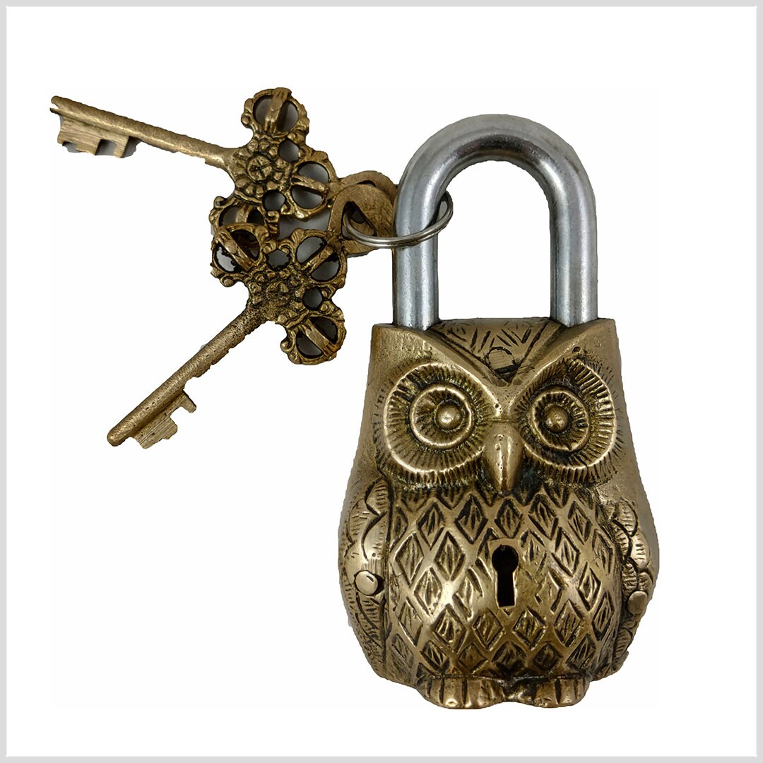 Chest Lock Padlock Various Animals Brass From India - Etsy