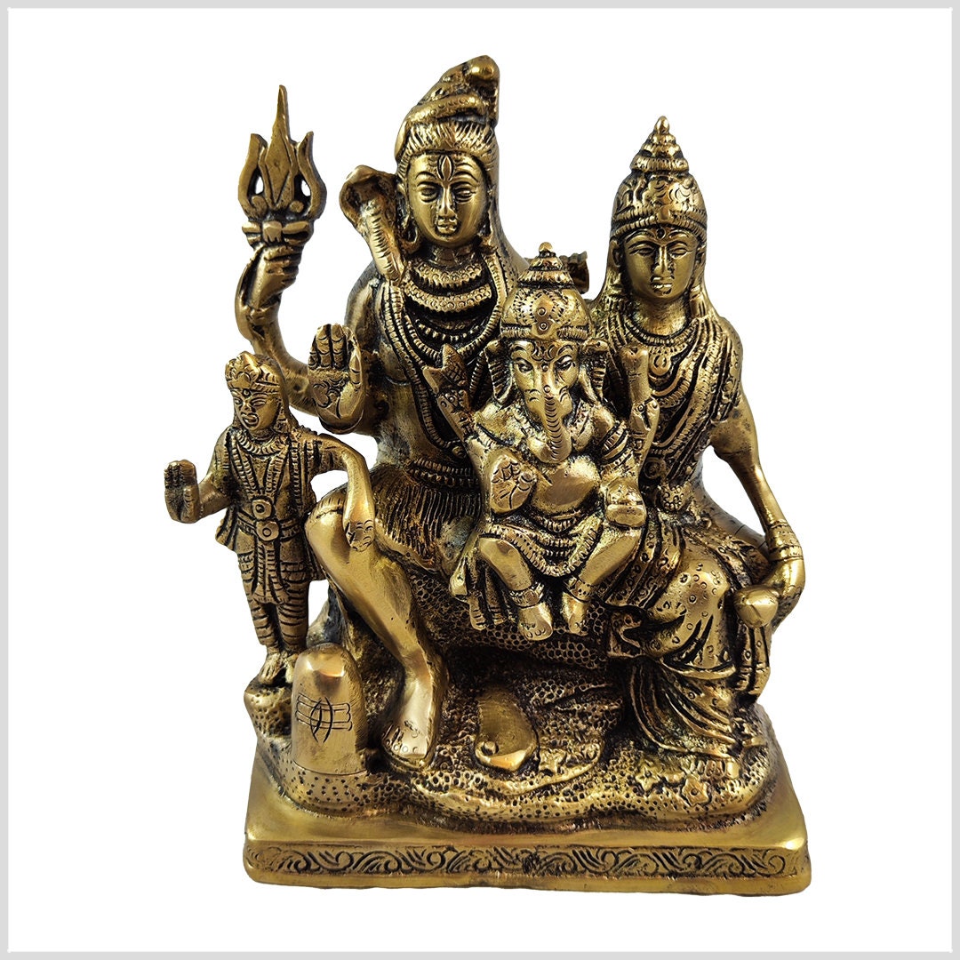 Parivar - Shiva Ganesha Parvati and Kartikeya 19.5cm 3.3kg - Etsy