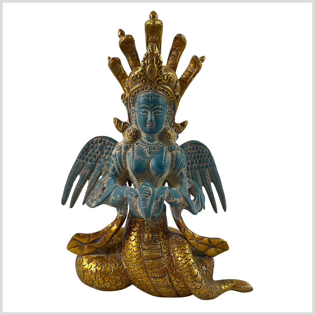 Naga Kanya Brass Light Blue Gold 22 Cm 2,2kg - Etsy