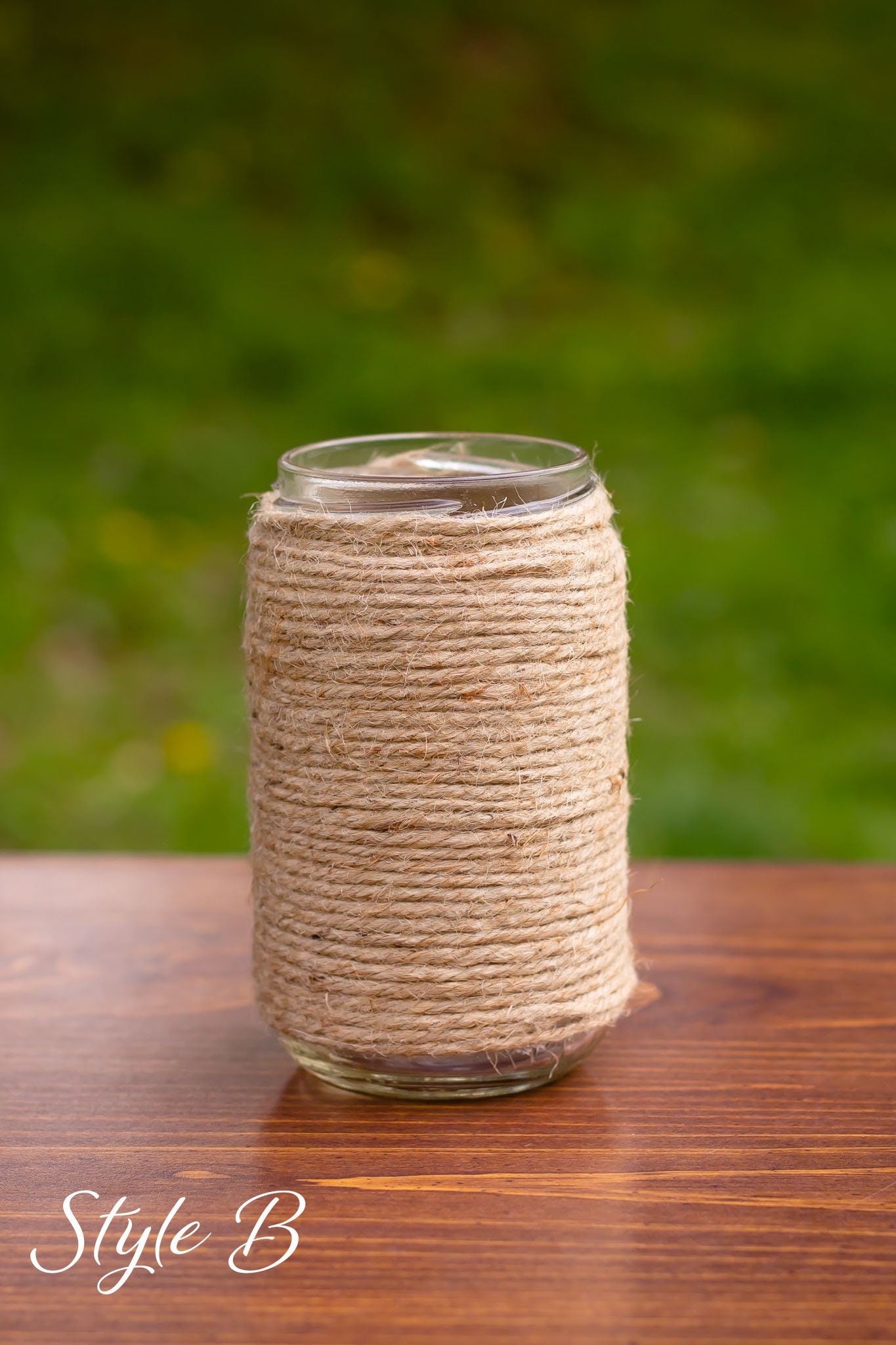 Upcycled Jute Wrapped Jars Repurposed Decor Hand Wrapped | Etsy