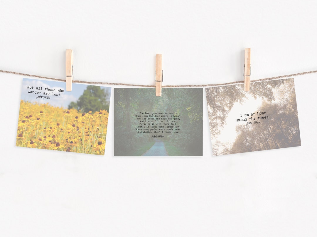 J.R.R. Tolkien Note Cards | Lord of the Rings | Not All Who Wander ...
