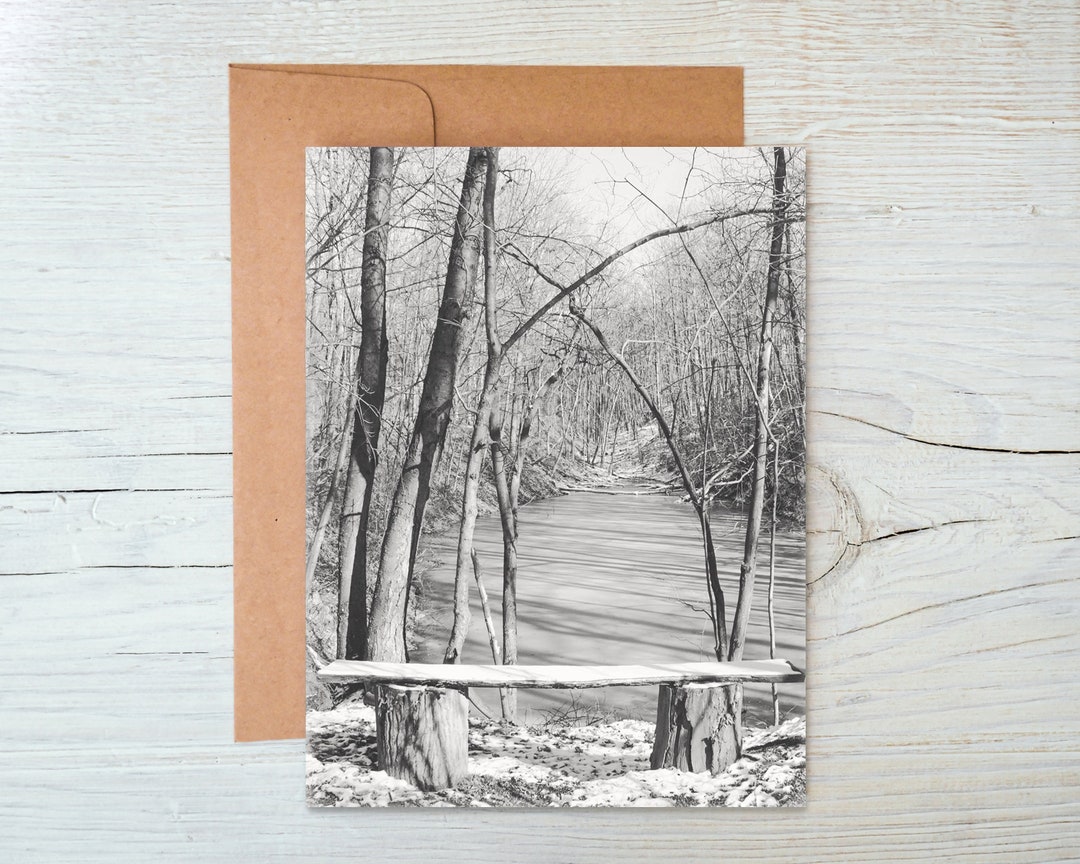 Winter Solitude Blank Note Cards | Winter Card Set | Seasonal Greeting ...