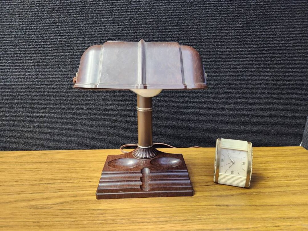 Art Deco Bakelite Desk or Bankers Lamp by Atlas Corp - Etsy