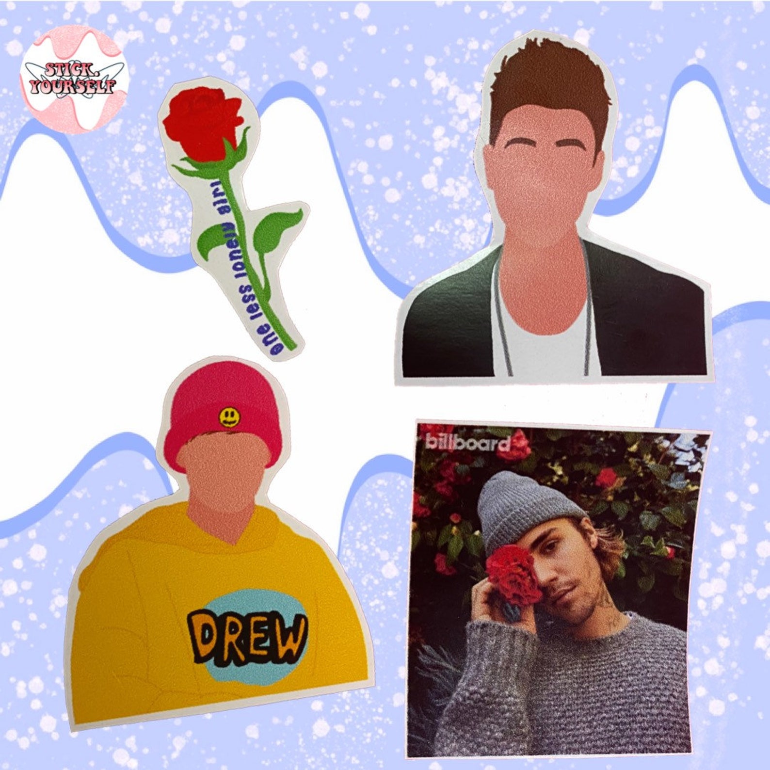 Stickers De Justin Bieber - Etsy