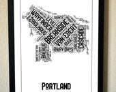 Portland Oregon Breweries Map - Etsy
