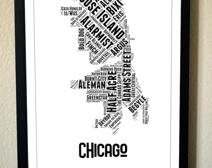 Chicago Breweries Map - Etsy