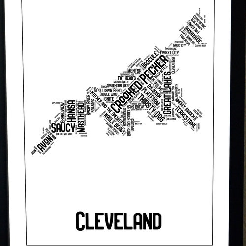 Cincinnati Breweries Map - Etsy