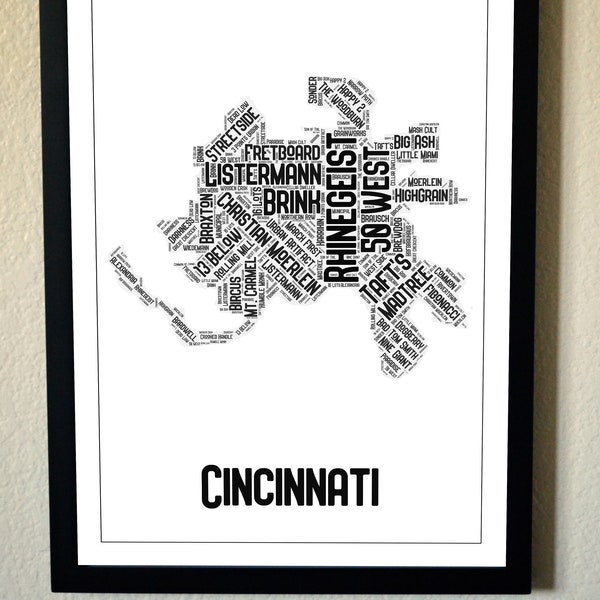 Cincinnati Map - Etsy