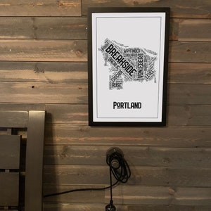 Portland Oregon Breweries Map - Etsy