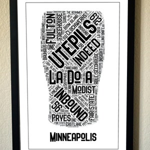 Minneapolis Breweries Map - Etsy