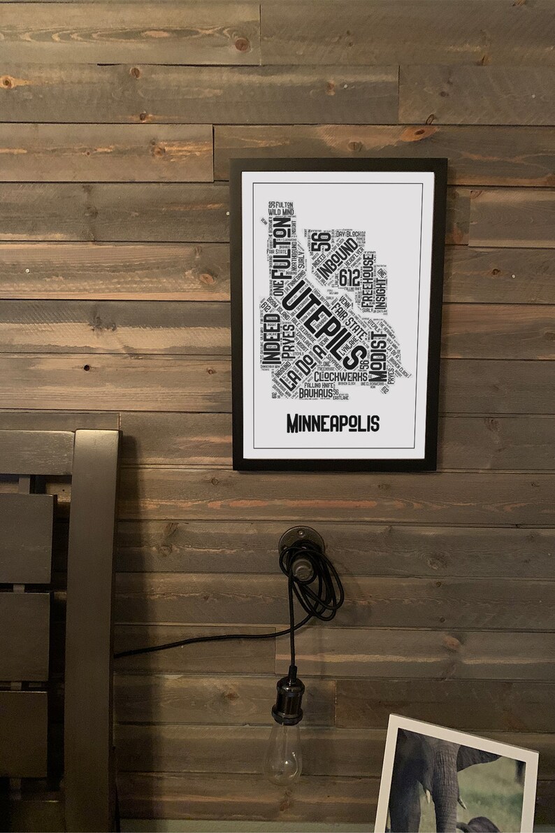 Minneapolis Breweries Map - Etsy