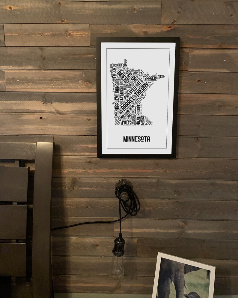Minnesota Breweries Map - Etsy