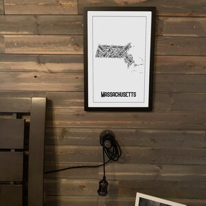 Massachusetts Breweries Map - Etsy