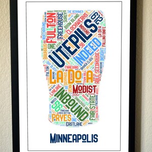 Minneapolis Breweries Map - Etsy