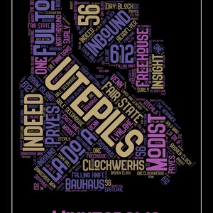 Minneapolis Breweries Map | Etsy