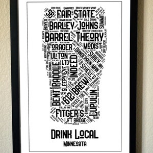 Minnesota Breweries Map - Etsy