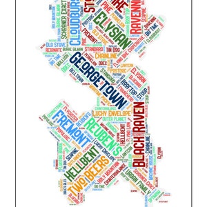 Seattle Breweries Map - Etsy