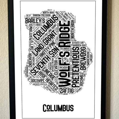 Cleveland Breweries Map - Etsy