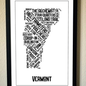 Vermont Breweries Map - Etsy