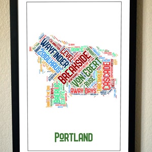 Portland Oregon Breweries Map - Etsy