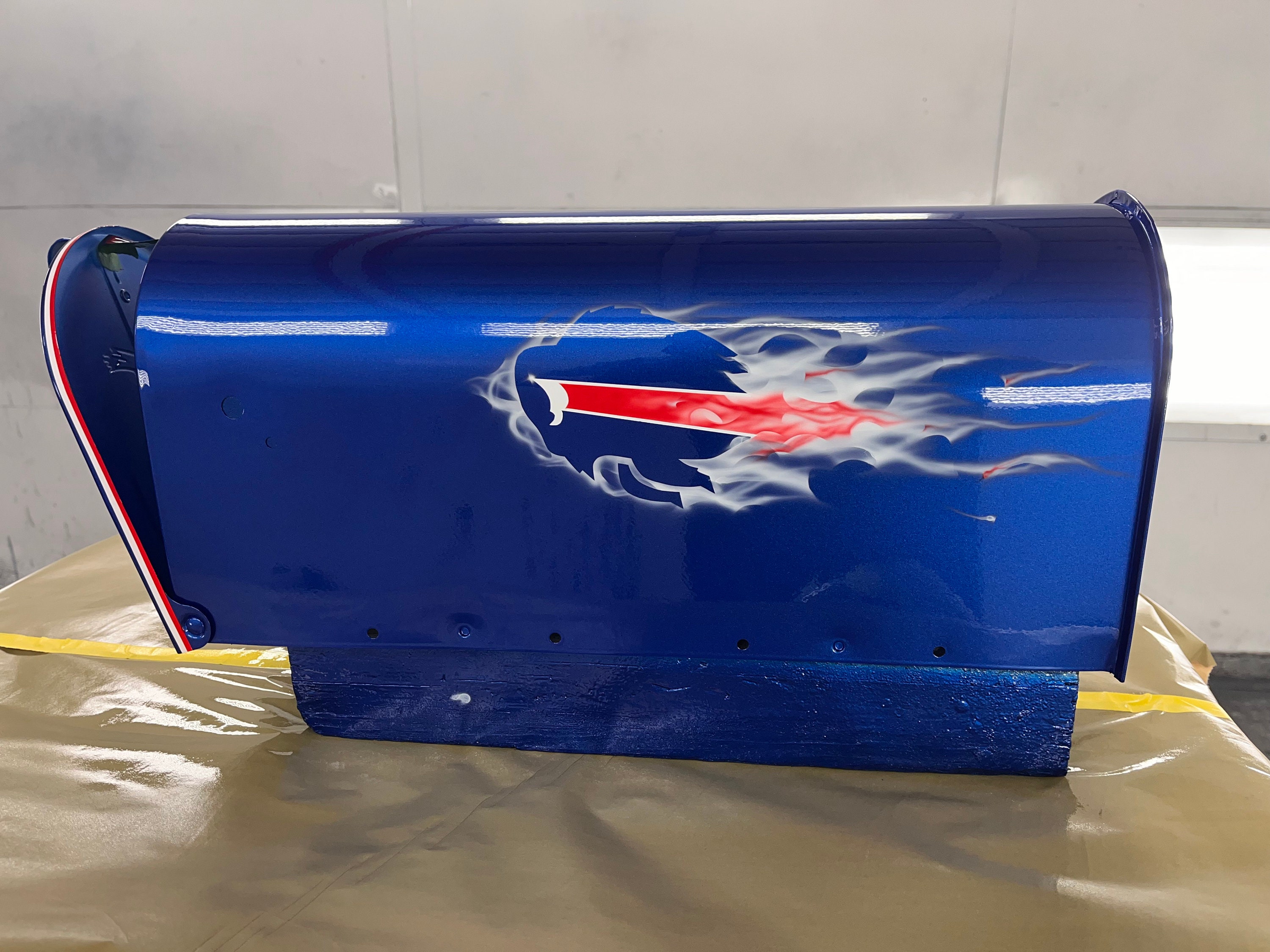 Custom Painted Buffalo Bills Mailbox - Etsy