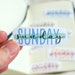 Themed Days of the Week Stickers - Etsy