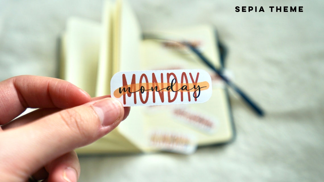 Themed Days of the Week Stickers - Etsy