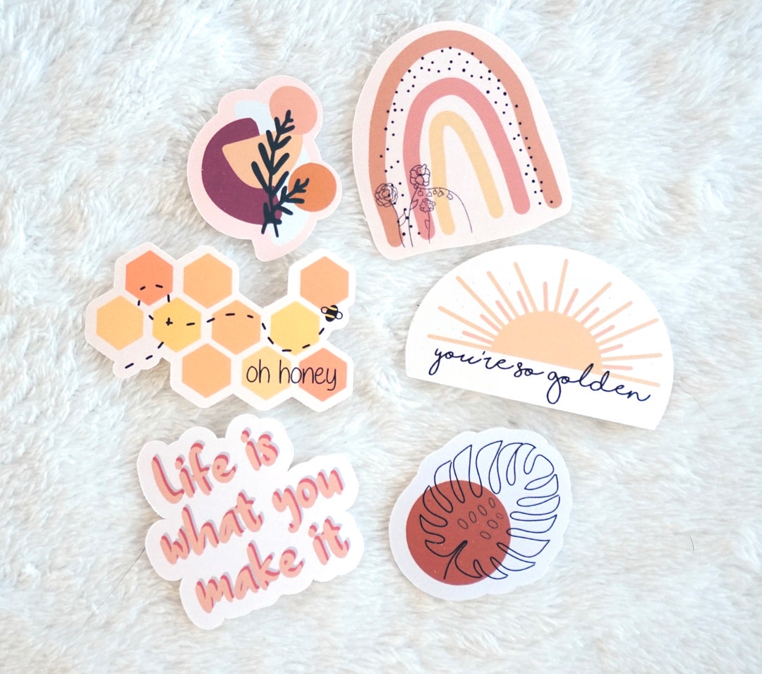 Neutral | Boho Sticker Pack - Etsy