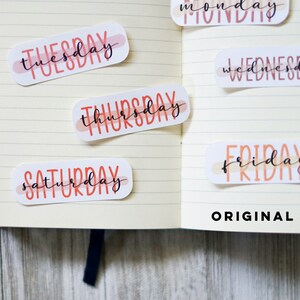 Themed Days of the Week Stickers - Etsy