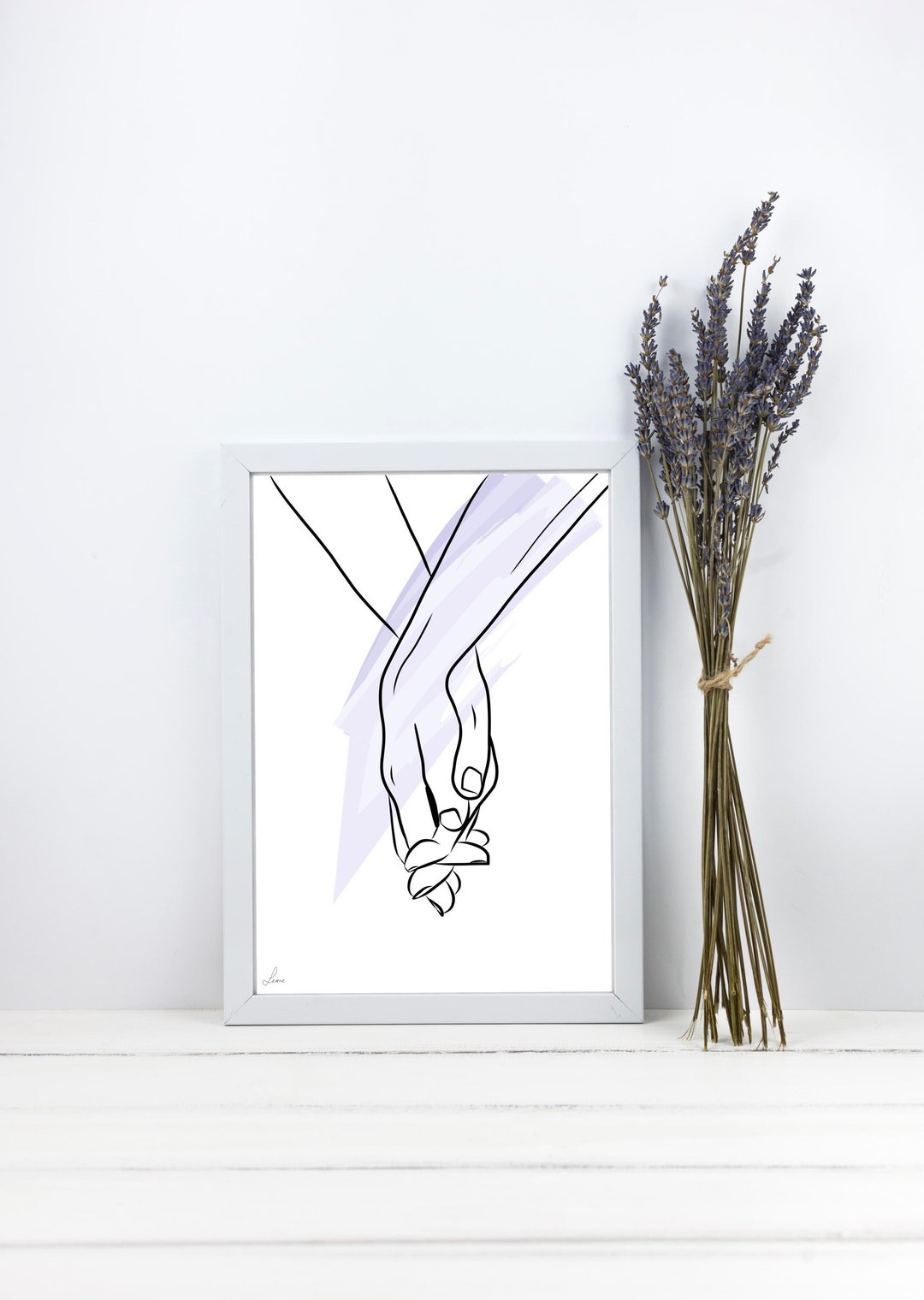 Eternity - Minimalist Line Art Print. Hand Line Art. Digital ...