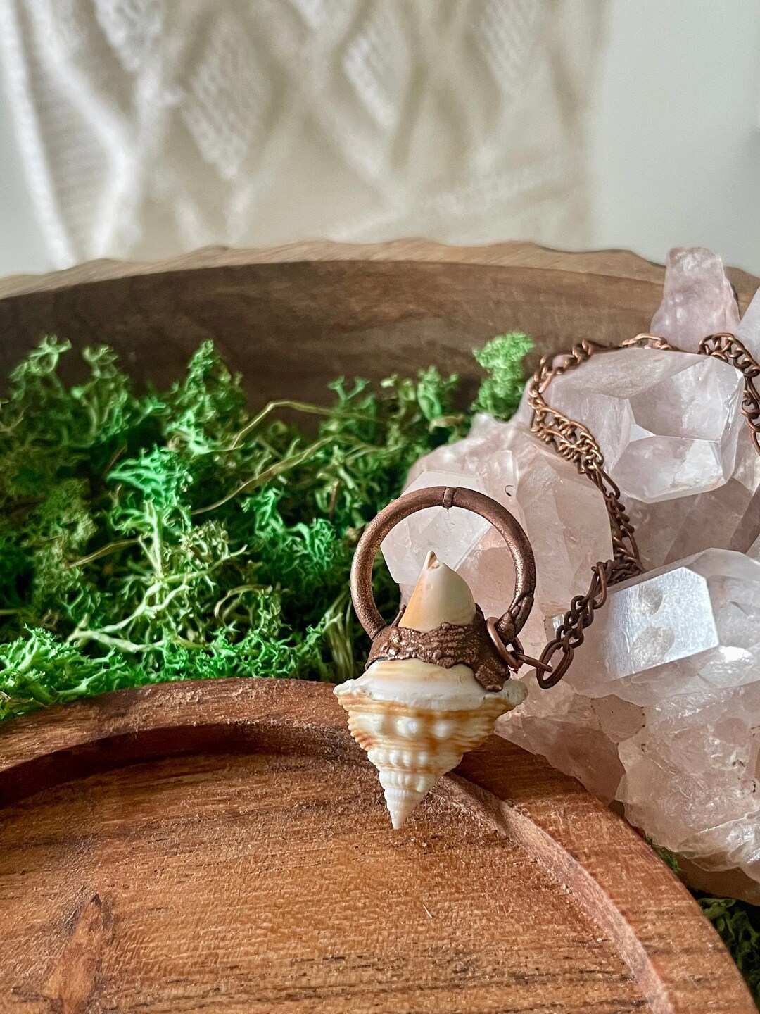 Electroformed Copper Florida Rock Shell Necklace - Etsy