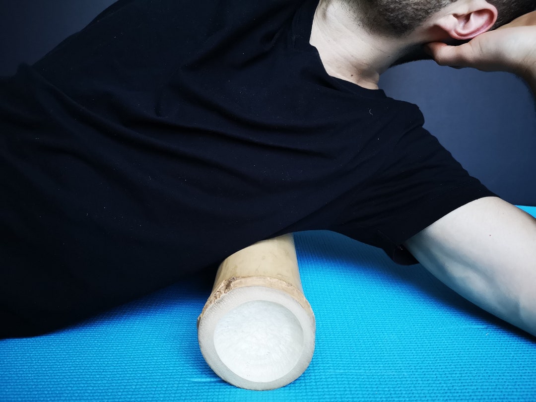 Bamboo Fitness Kit: Natural Bamboo Back Roller + Bamboo Feet ...
