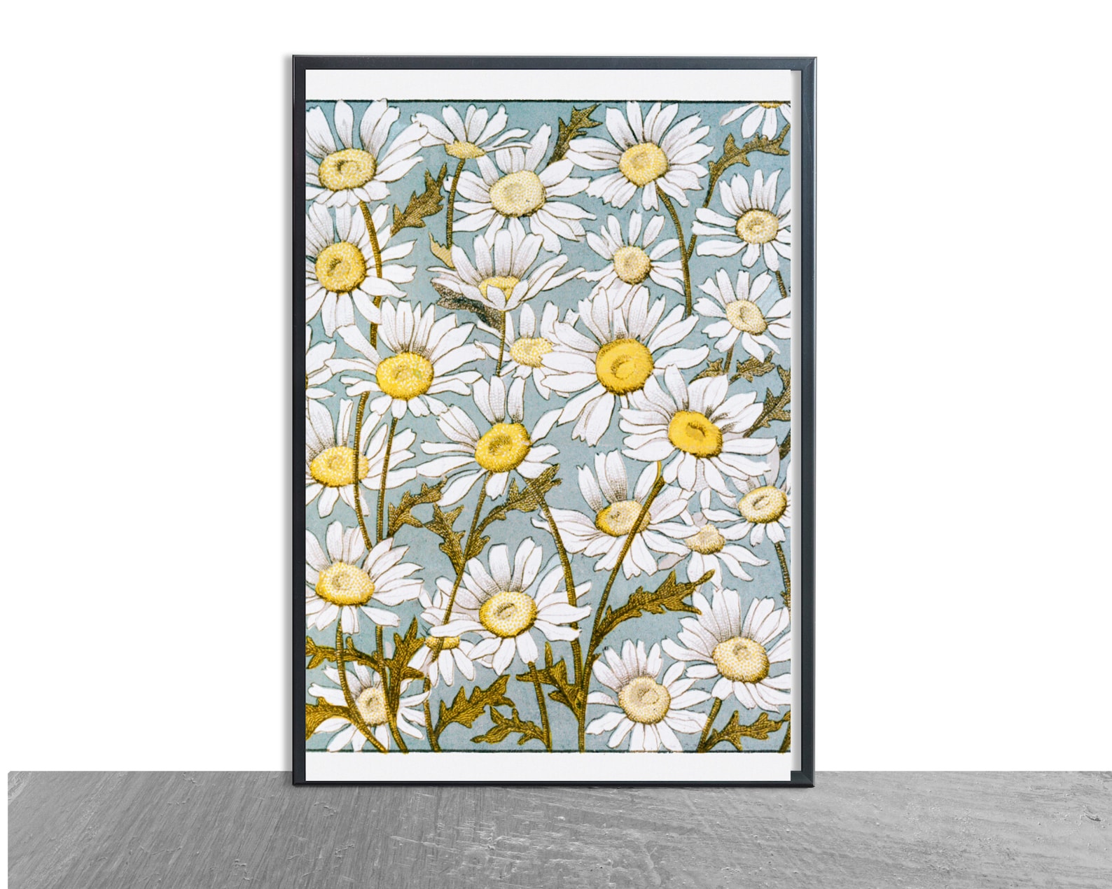 Vintage Daisy Digital Download Vintage Daisies Art Print | Etsy