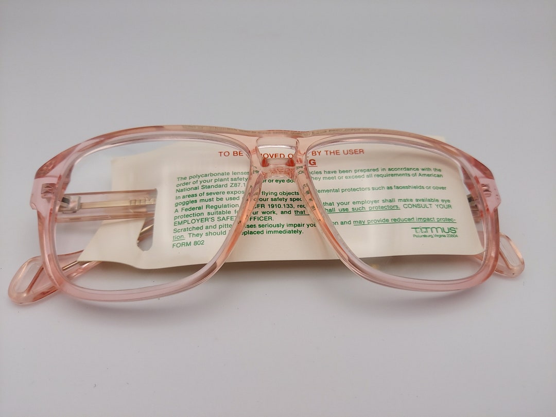 Titmus Vintage Safety Glasses SC-900 (Z 87 5"1/2) Size 52-14 - Etsy