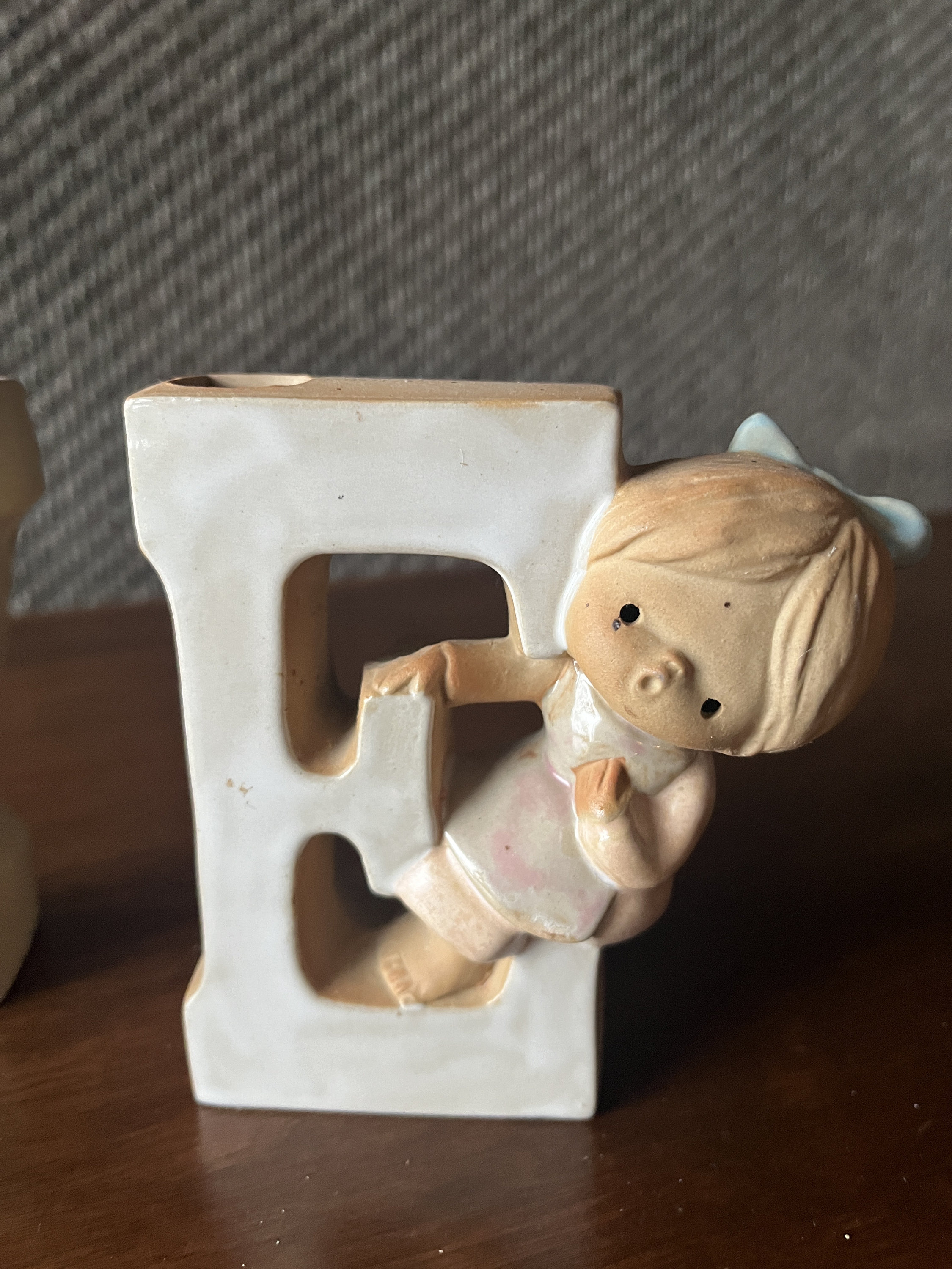 Original Pottery Letters love Vases With a Child on Each Letter ...