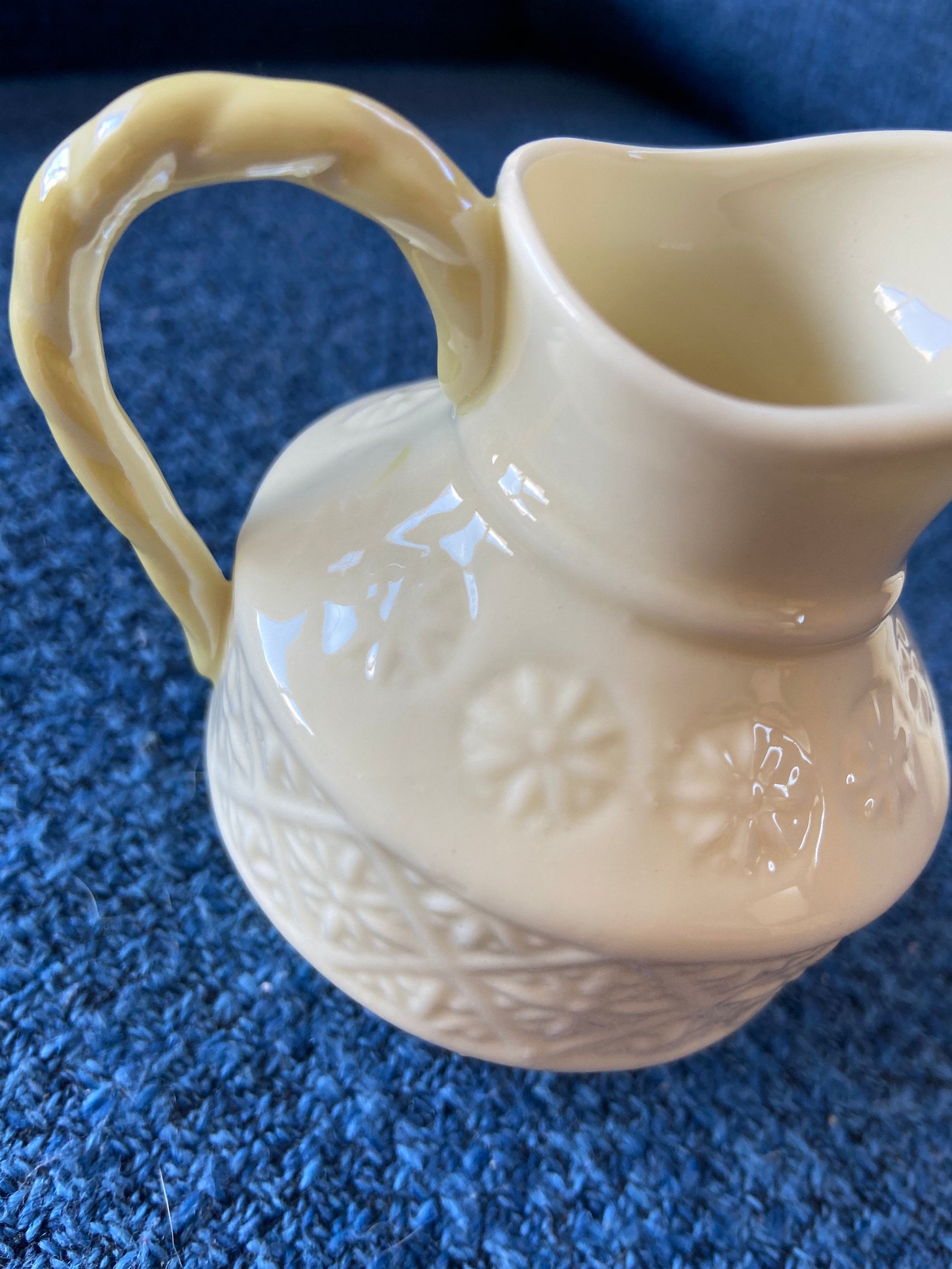 Vintage Belleek Porcelain Creamer and Sugar Bowl - Clearly Pattern - Etsy