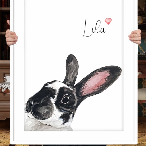 Rabbit Painting - Etsy