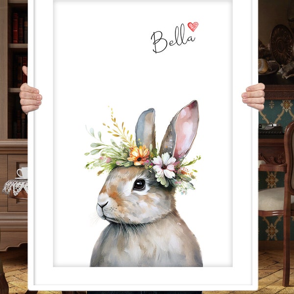 Rabbit Painting - Etsy