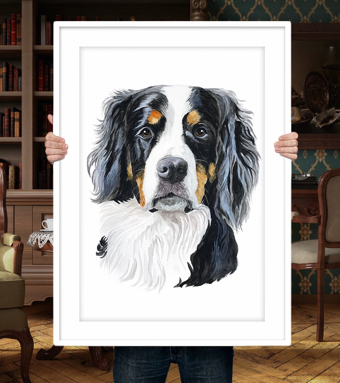 Custom Dog Portrait Dog Painting Painting of Pet Custom Painting From ...