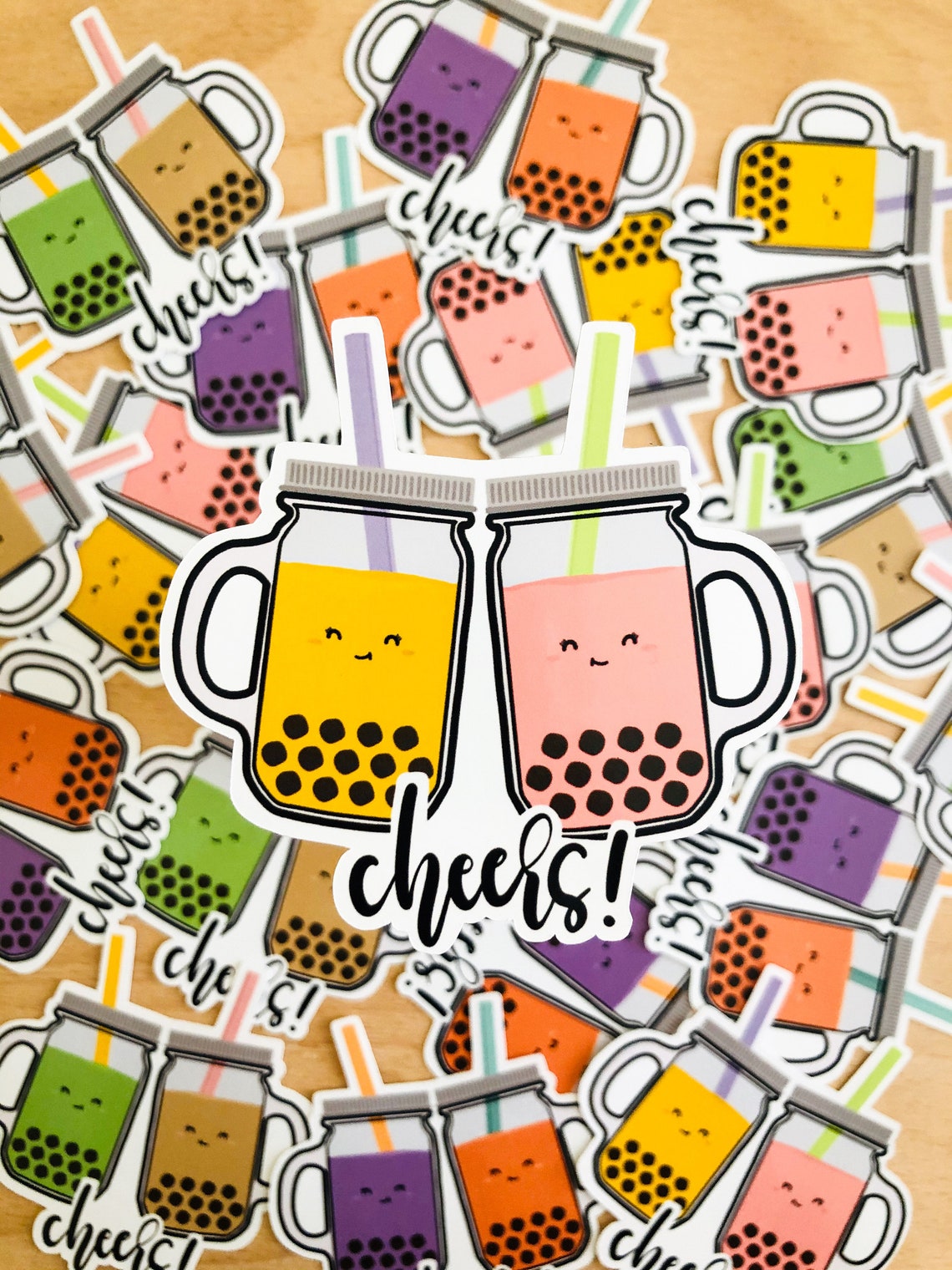 Boba Sticker Bubble Tea Sticker Tapioca Pearls Sticker | Etsy