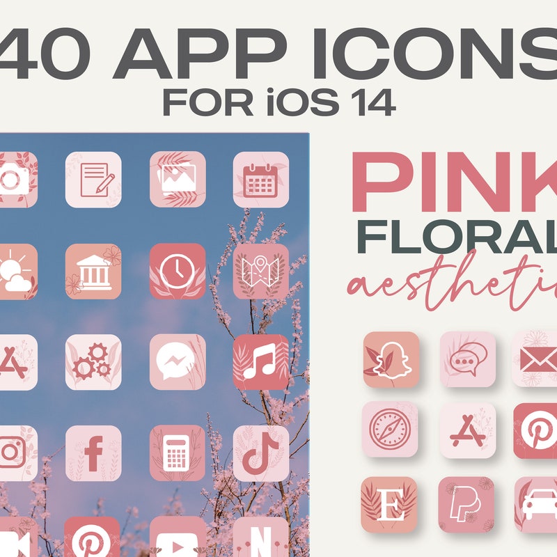 Pink App Icons - Etsy
