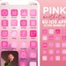 Pink iPhone Ios 14 App Covers Aesthetic App Icons Ios Themes Icons for ...