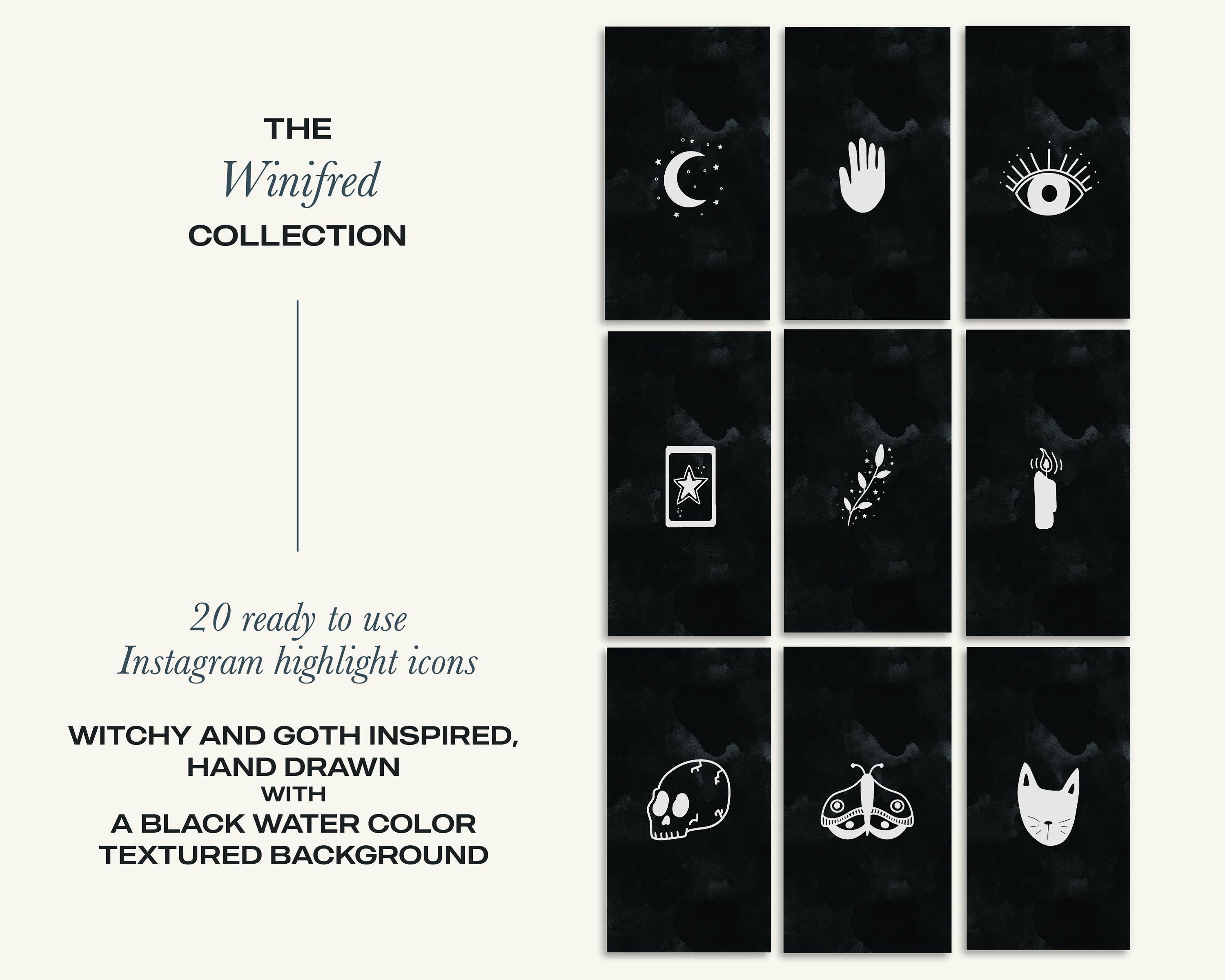 Gothic Instagram Story Highlight Icons - Instagram Covers - DIY ...