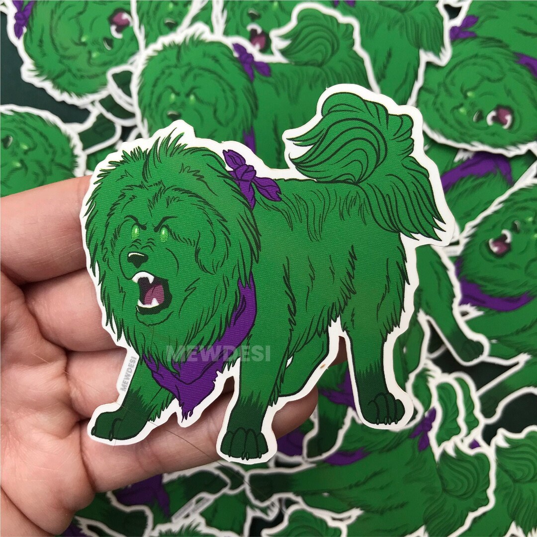 Always Fluffy Superhero Dog Sticker Tibetan Mastiff Sticker - Etsy