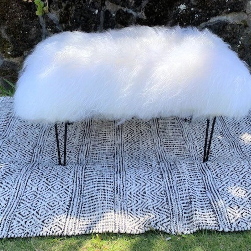 Sheepskin Bench - Etsy