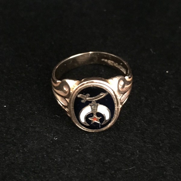 Black Shriners Ring - Etsy